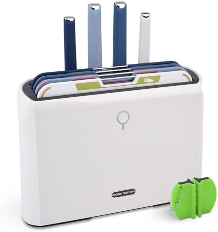 Amazon.com: Modern Innovations Smart Cutting Boards and Knife Set, Self ...