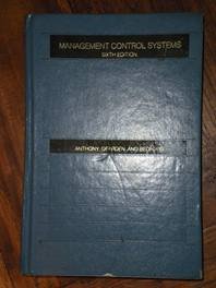Management Control Systems: Robert Newton; Dearden John; Bedford Norton ...
