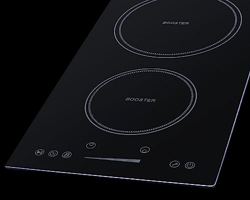 Summit SINC2B230B 12-inch 2 burner Digital Electric Induction Cooktop ...