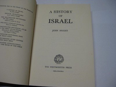 A History of Israel: Bright, John: Amazon.com: Books