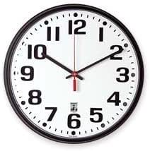 Amazon.com: Skilcraft Clock,Wall,SELFSET,12",BLK : Home & Kitchen