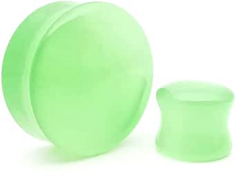 Amazon.com: 00g (10mm) Ear Gauges Organic Stone Ear Plugs Tunnels PAIR ...