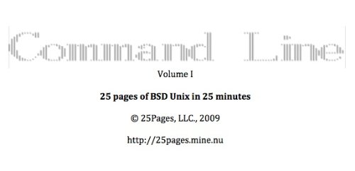 Amazon.com: Mac OS X Command Line Volume I: 25 pages of essential BSD ...