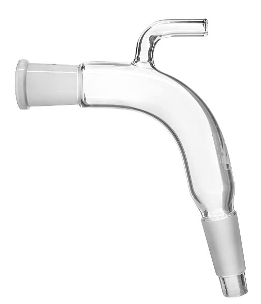ABGIL Borosilicate Glass Adapter Receiver Bent with Vent. Five Units ...