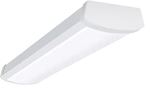 Metalux 2 ft. 2100 Lumens Integrated LED Dimmable White Wraparound ...