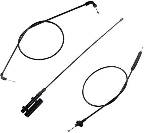 Amazon.com: WEDOAUTO 3Pcs Front Center Rear 3pcs Hood Release Cable Kit ...