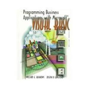 Amazon.com: Programming Business Applications With Microsoft Visual Basic: Version 5.0 ...
