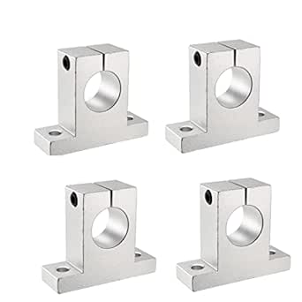 HiPicco 4pcs SK30 Aluminum Linear Rod Rail Shaft Support 30mm Linear ...