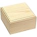 Amazon.com: 6 Pack Unfinished Wood Box Crafts Wooden Square Box with ...