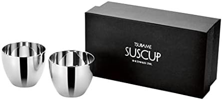 Amazon.co.jp: アサヒ TSUBAME SUSCUP サス 2重 ぐい呑み 70ml 2客セット ギフトパッケージ仕様 : ホーム＆キッチン