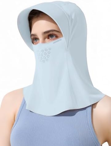 Women's UPF 50+ Sun Protection Balaclava Face Mask Breathable Cooling ...