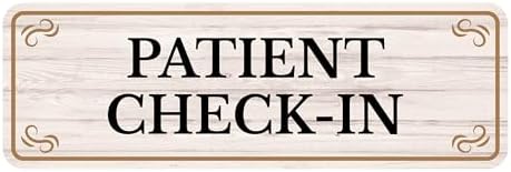 Amazon.com : Standard Plus Patient Check-In Door or Wall Sign | Office ...