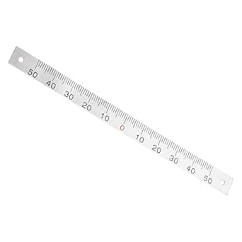 Kozelo Center Finding Ruler - [50mm-0-50mm] Tape Adhesive Aluminum ...