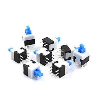 Amazon.com: 50PCS/Lot 8X8mm 8 * 8mm 6Pin Push Tactile Power Micro ...