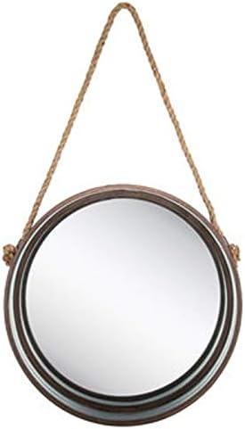 Amazon.com: Round Galvanized Metal Wall Mirror : Home & Kitchen