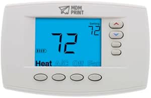 Programmable, 4H/2C, Easy Reader Blue Digital Thermostat - Amazon.com