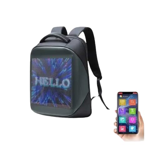 PGXPITSTOP LED Bag Full Helmet Screen Backpack with APP Working ...