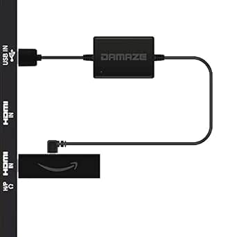 Amazon.com: DAMAZE Cable adaptador de corriente USB para Fire TV Stick ...