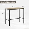 Amazon.com - Farini 47 inch Bar Table, Bar Height Pub Table, Counter ...