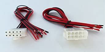Amazon.com: 1pcs Male and 1pcs Female Pigtail Cable 10 Pin Wire Harness ...