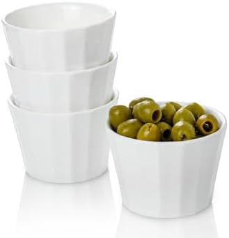 Amazon.com: HillSpring 5 oz Porcelain Dipping Bowls, Pinch Bowl Set ...