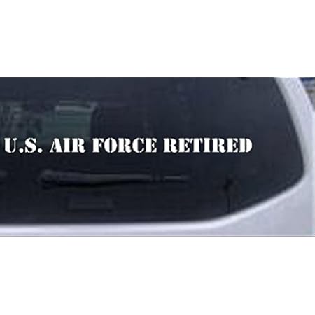 Amazon.com: Rad Dezigns US Air Force Retired Text Military Car or Truck ...