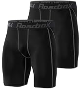 Amazon.com: Roadbox Compression Shorts for Men, 3 Pack Athletic Workout Underwear, Running Gym ...