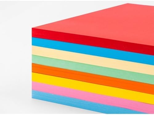 A4 Coloured Cards, Thick Cardboard Multi Colour Card Paper - 10 Colors ...