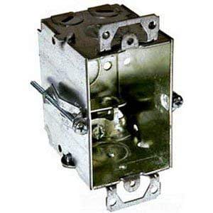 Hubbell-Raco 523 Switch Box, Gangable, 2-1/2" Deep, AC/MC/Flex Clamps ...
