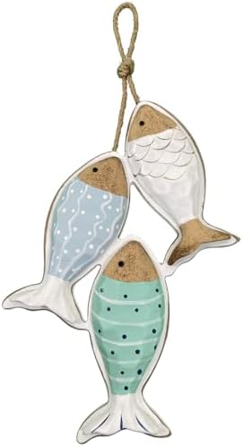 Amazon.com: SeaHug Nautical Hanging Wall Decor-2 Pieces Wooden Distress ...