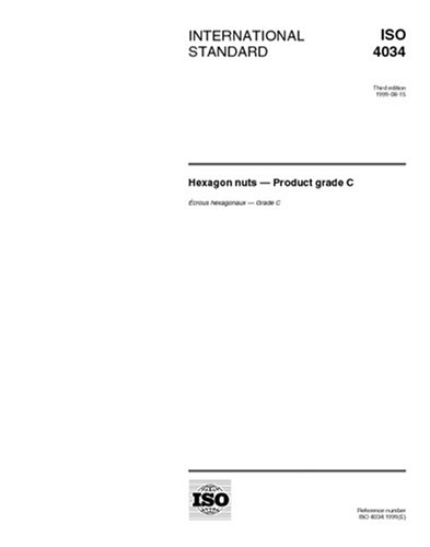 ISO 4034:1999, Hexagon nuts - Product grade C : Amazon.in: Books