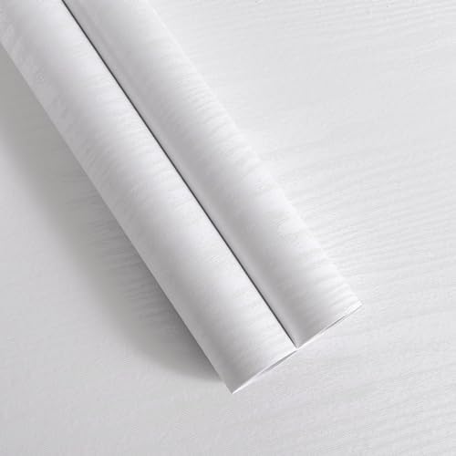 Arthome 23.6''x200'' White Wood Contact Paper Peel and Stick Self ...