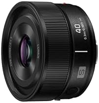 Panasonic LUMIX S-S40E-K 40 mm F2 L-Mount Lens, Compact Full Format ...