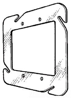 Mulberry 11335 Flat Square Device Cover, 4-11/16 in L x 4-11/16 in W ...