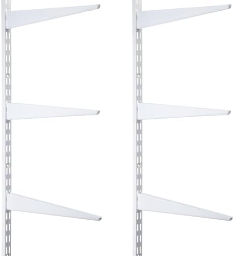 Amazon.com: Colingmill 2 Pcs Twin Rail Upright Wall Shelving System 47. ...