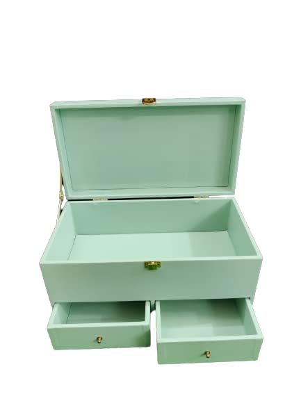 Wonderkraftz Green leatherite Drawer Box : Amazon.in: Home & Kitchen