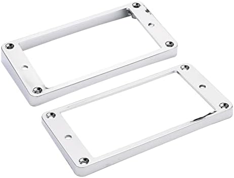 Amazon.com: 2x Plastic Humbucker Pickup Ring Frame Mounting Ring Chrome ...