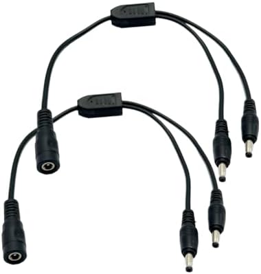 Amazon.com: DC Power Splitter Cable 12V ; Seadream 2Pack 3.5mm x 1.35mm ...