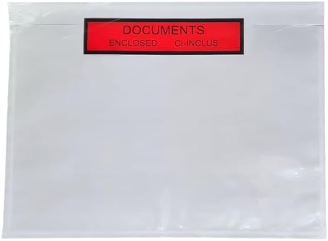 Porte-documents Adhésives Pochettes Transparentes Autocollantes pour ...