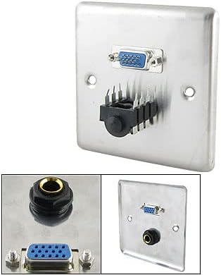 Amazon.com: Qtqgoitem 15 Pin VGA Female Connector 6.35mm 1/4" Stereo ...