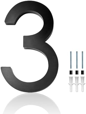 Amazon.com: Hvatry House Numbers for Outside, 6 inch Modern Floating ...