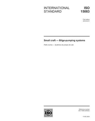 ISO 15083:2003, Small craft - Bilge-pumping systems : Amazon.in: Books