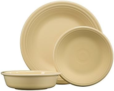 Amazon.com | Fiesta® 3-Piece Classic Place Setting | Ivory: Dinnerware Sets