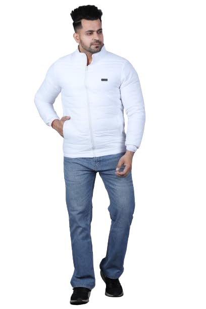 Buy BEING FOREVER Men's Solid Winter Puffer Full Sleeve jacket/Huddy ...