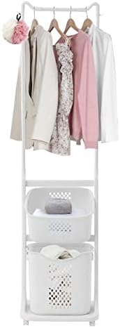 Amazon.com: Freestanding Laundry Hamper, 2-Tier Laundry Basket with ...
