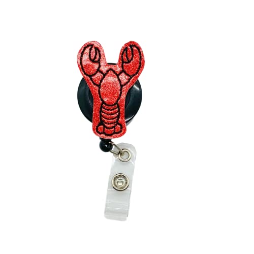 Amazon.com: Lobster Badge Reel, Retractable Crawfish ID Holder ...