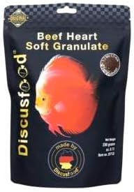 Amazon.com : Beef Heart DISCUSFOOD (230g) for Fish- Premium Protein ...