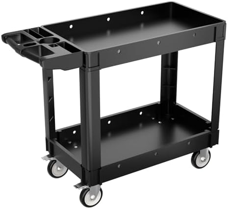 Amazon.com: ELAFROS 3 Shelf Heavy Duty Plastic Utility Cart 34 x 17 x ...