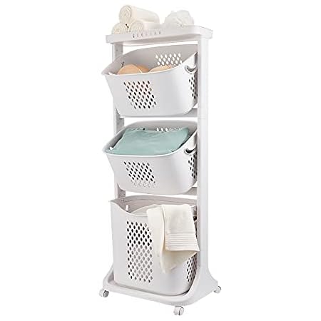 Amazon.com: Bretoes Laundry Basket Bathroom Multi-layer Clothes Storage ...