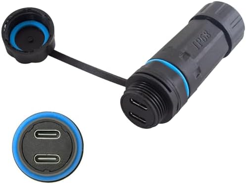 Amazon.com: PENGLIN 2PCS Waterproof Type-c Panel Mount Connector, USB C ...